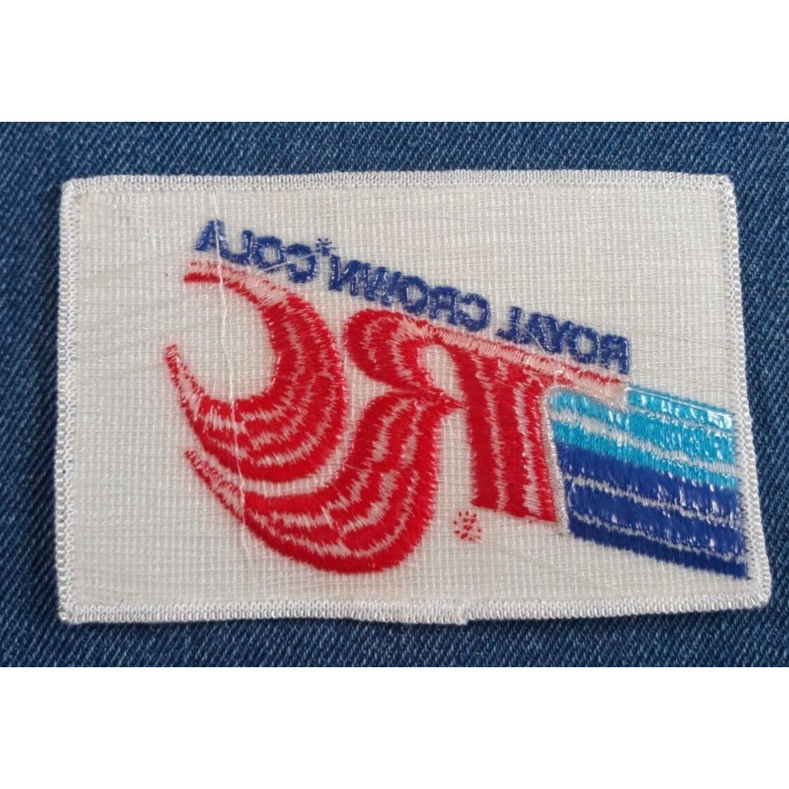 NOS 80s Vintage RC Cola Logo 4" Patch Royal Crown Soda Pop Soft Drink ...