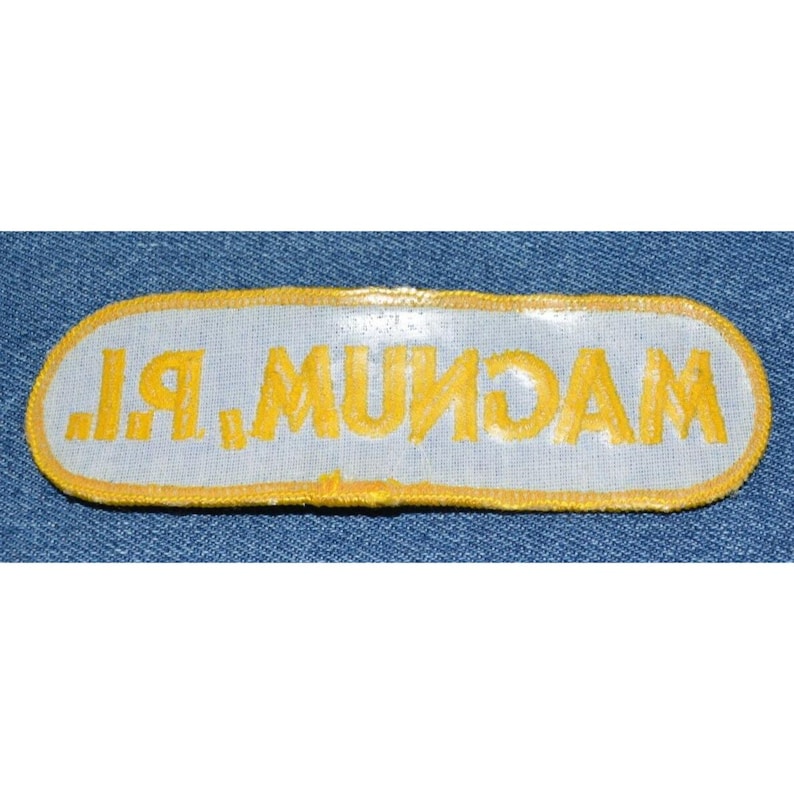 Vintage Original 80s MAGNUM PI 5" Patch Hawaii Tv Show Tom Selleck CBS ...