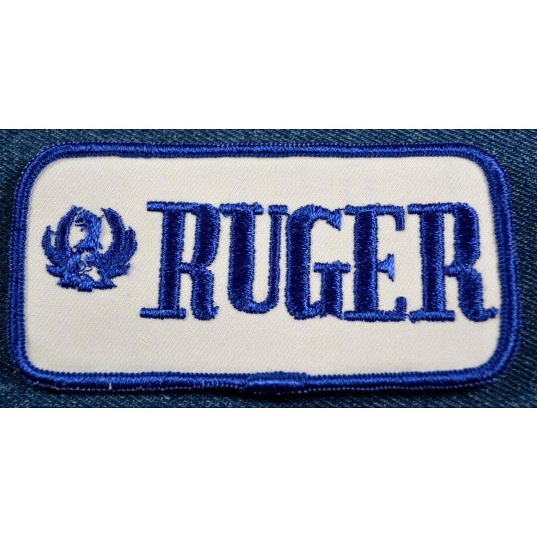 NOS 80s Vintage Original Ruger Firearms 4" Patch Guns Ammo Hunting ...