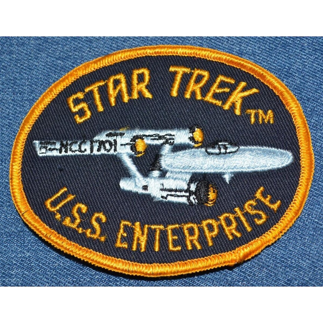 Original Nos Vintage 70s STAR TREK 4" Patch Uss Enterprise NCC-1701 ...