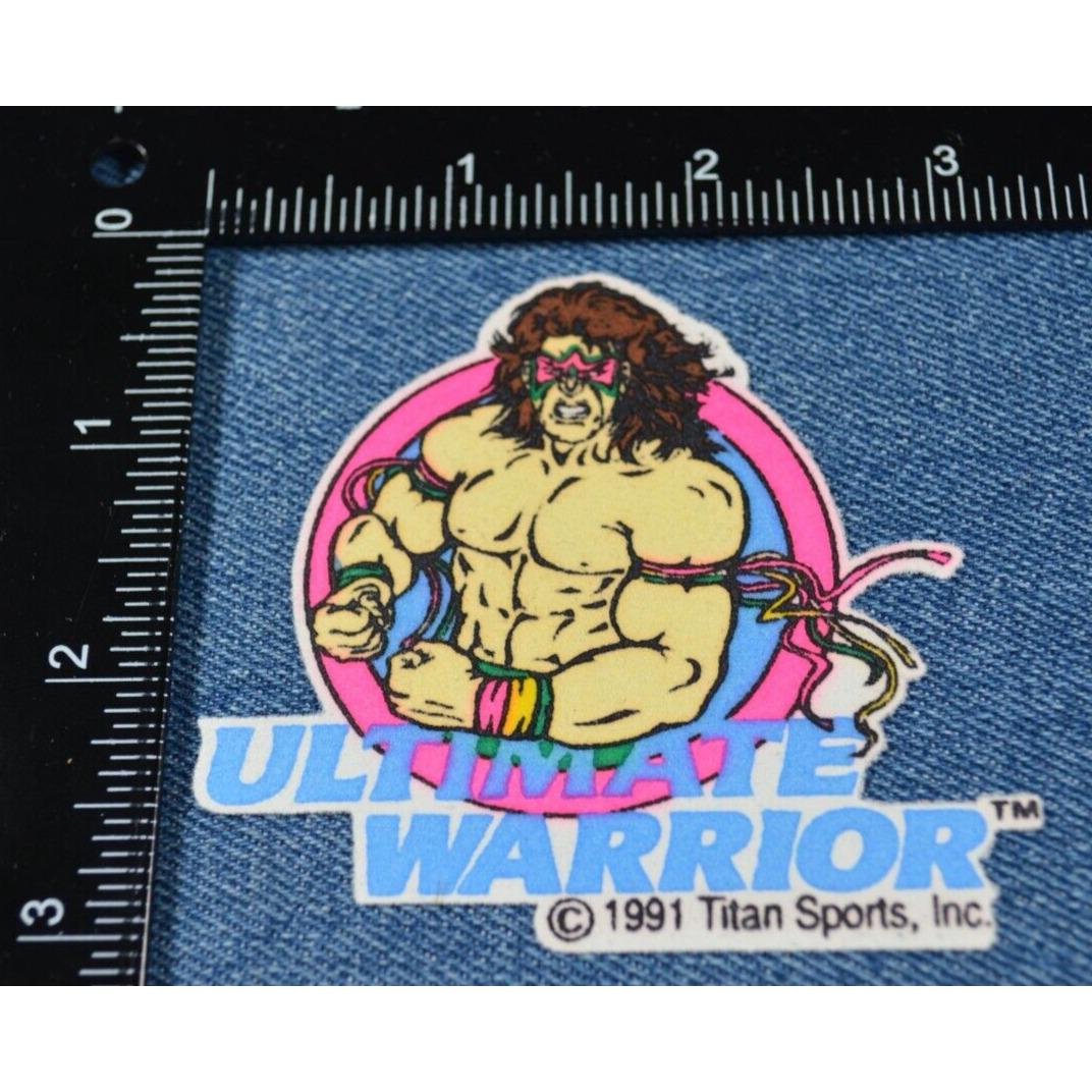 Vintage 90s Ultimate WARRIOR 3" Heat Transfer Iron-on Patch WWE WWF ...