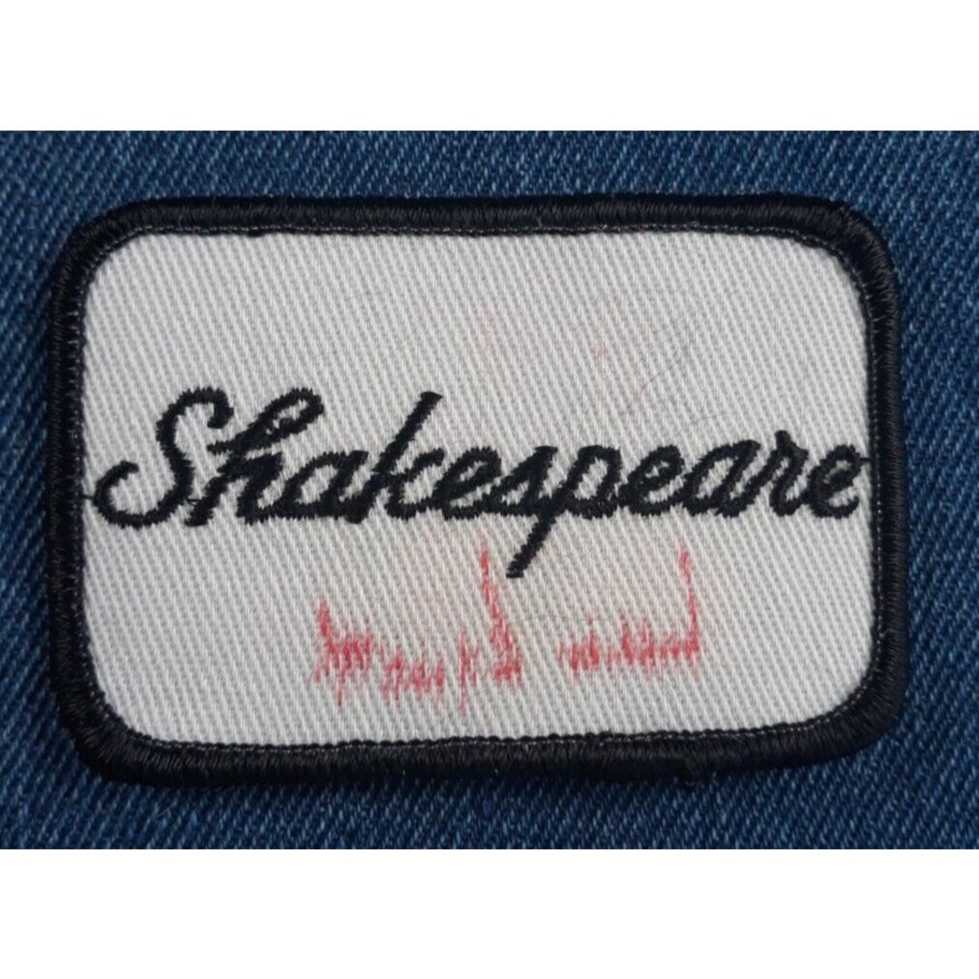 NOS 80s Vintage SHAKESPEARE 3" Patch Fishing Reels Angler for Hat Cap ...