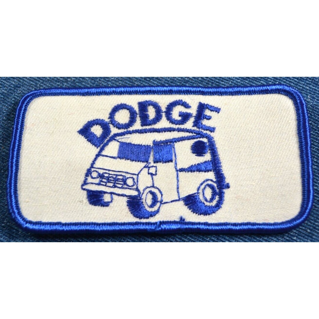 NOS 70s Original Vintage DODGE Van 4" Patch Shaggin Wagon Hippie Retro ...