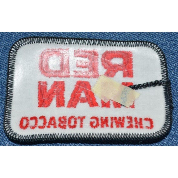 Original Vintage 70s Red Man 3" Patch Chewing Tobacco… - Gem