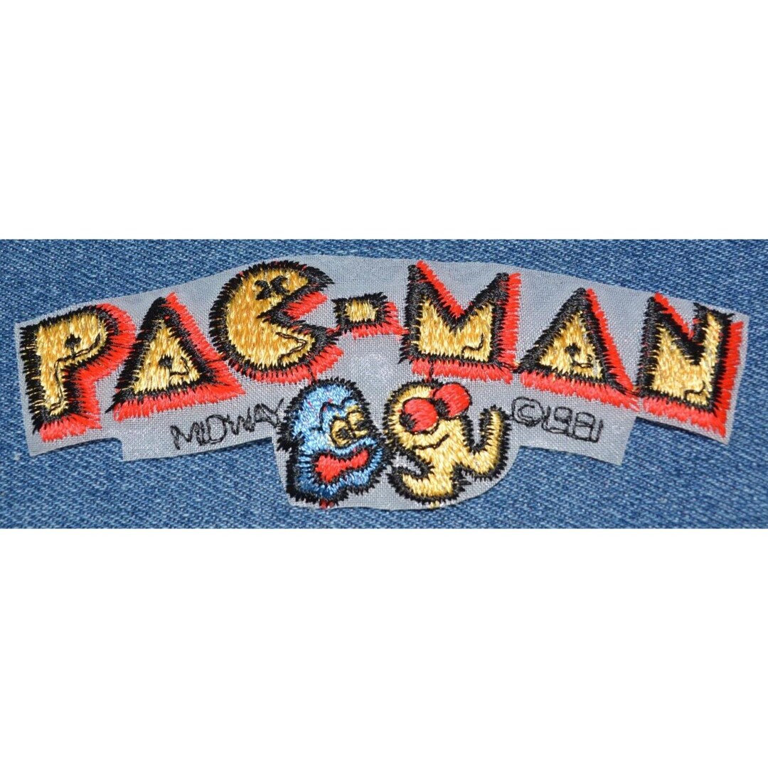 Original Nos Vintage 80s PAC-MAN 5" Patch MIDWAY Namco Arcade Video ...