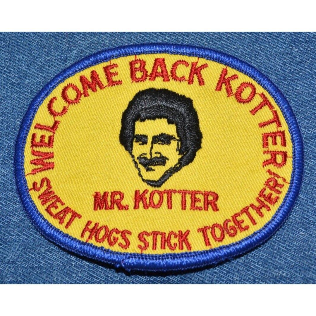 Original Nos Vintage 70s WELCOME BACK KOTTER 4" Patch Tv Show Sitcom Mr ...