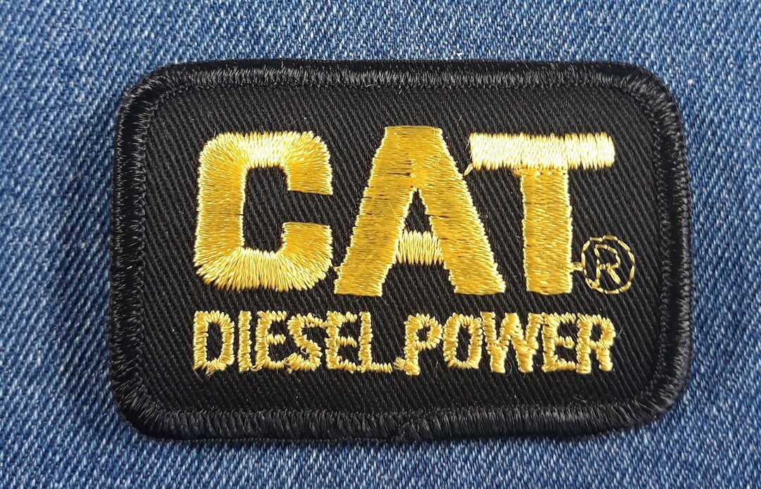Original NOS 70s Vintage Cat Diesel Power 3"x2" Patch Caterpillar Heavy ...