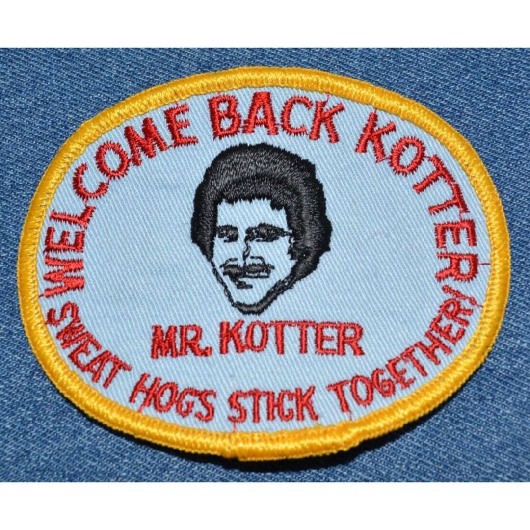 Original Nos Vintage 70s WELCOME BACK KOTTER 4" Patch Tv Show Sitcom Mr ...