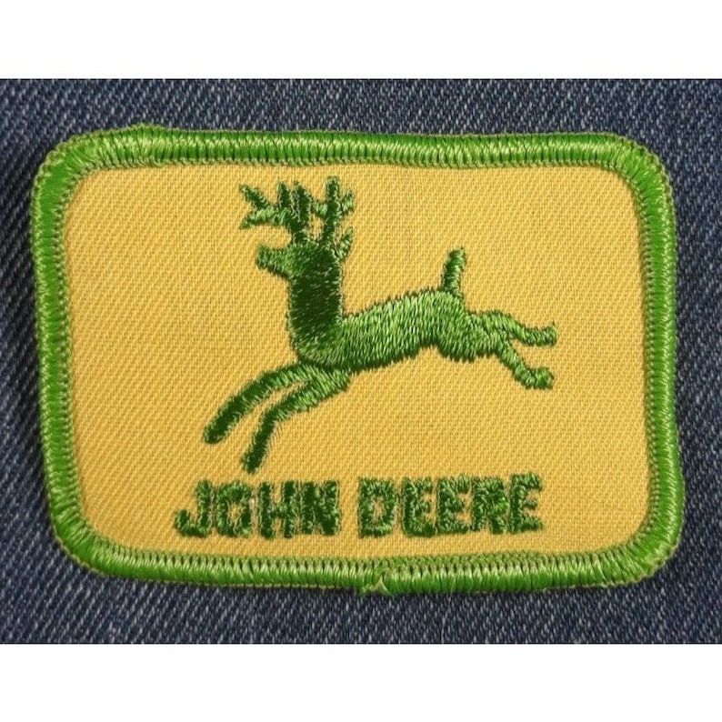 NOS Original 70s Vintage John Deere Logo 3" Patch - Farm Heavy ...