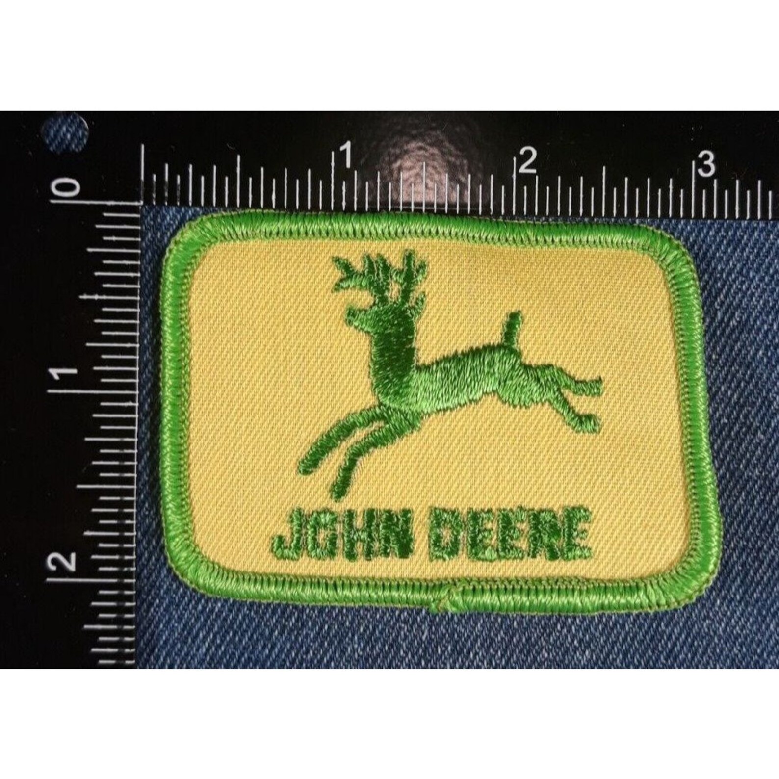 NOS Original 70s Vintage John Deere Logo 3" Patch - Farm Heavy ...