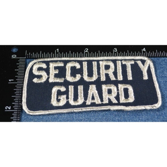 NOS 70s Vintage SECURITY GUARD 4" Patch Mall Cop Poli… - Gem