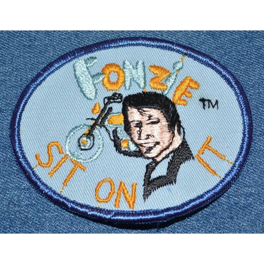 Original NOS Vintage 70s FONZIE 4 Patch TV Show Sitcom Happy Days Sit on It - Etsy