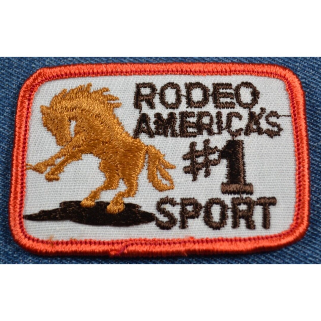 Original NOS 70s Vintage Rodeo America's #1 Sport 3" Patch Cowboy ...