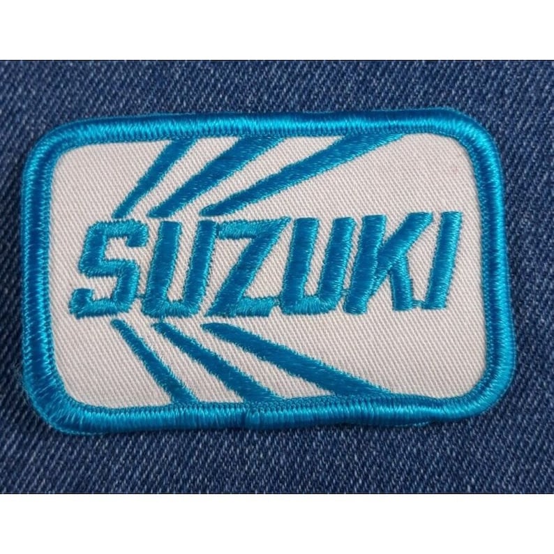 NOS 70s Vintage Original Suzuki Logo 3" Patch Dirtbike Motorcycle ...