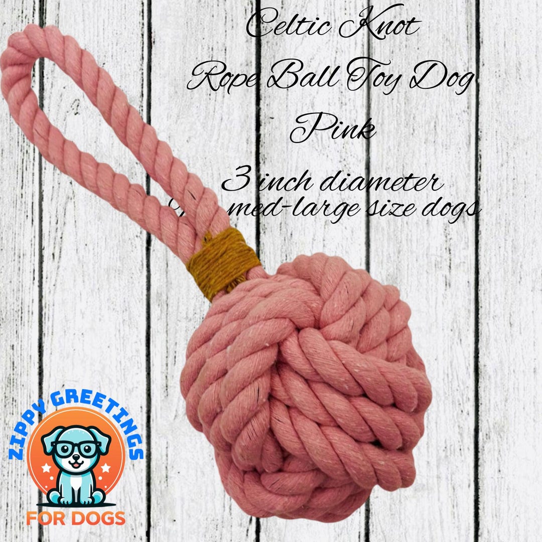 Durable Knot Rope Toy for Dog, Dog Rope Ball, Interactive Rope Chew Toy ...
