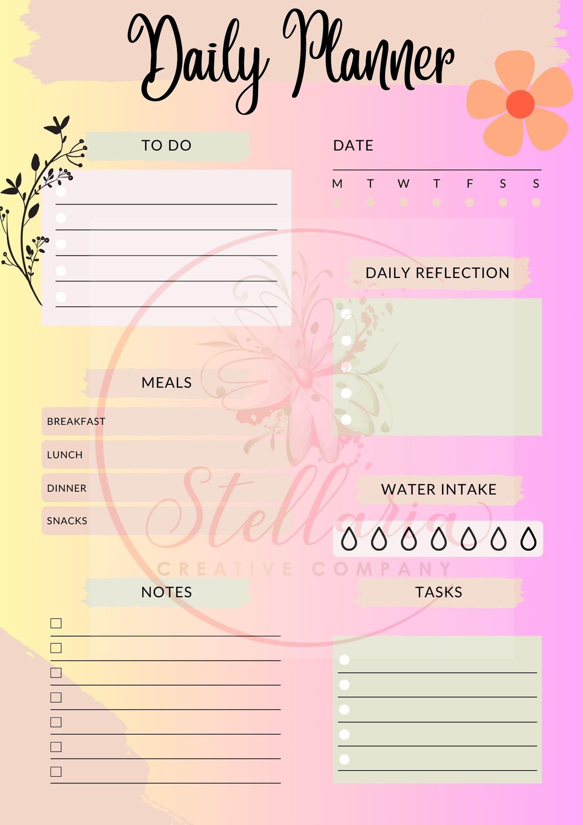 Your Complete Daily Planning System: 2025 Calendar, Daily Routine List ...