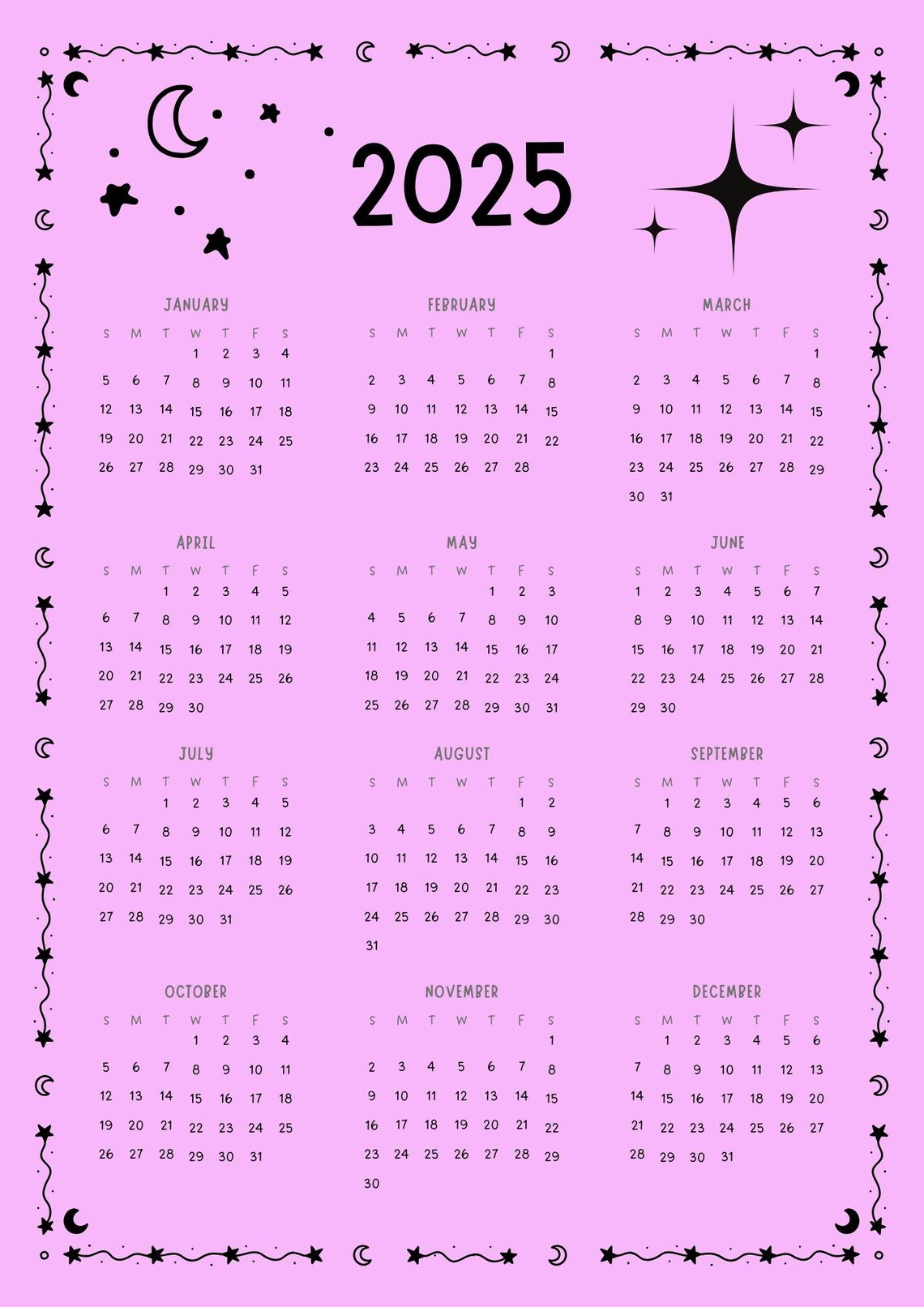 Your Complete Daily Planning System: 2025 Calendar, Daily Routine List ...