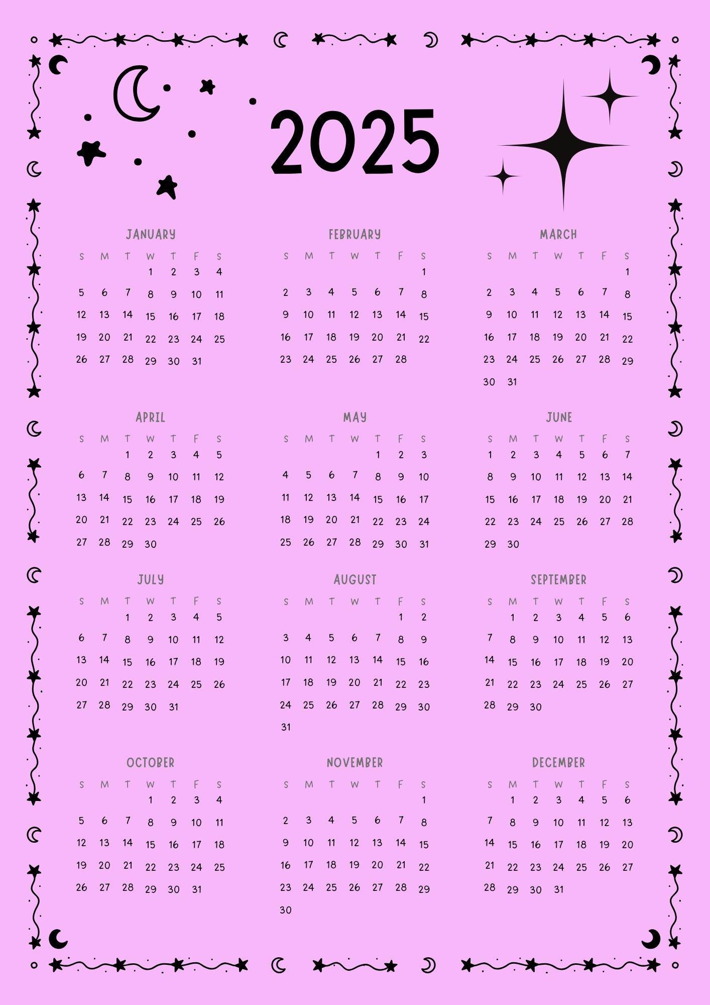 Your Complete Daily Planning System: 2025 Calendar, Daily Routine List ...