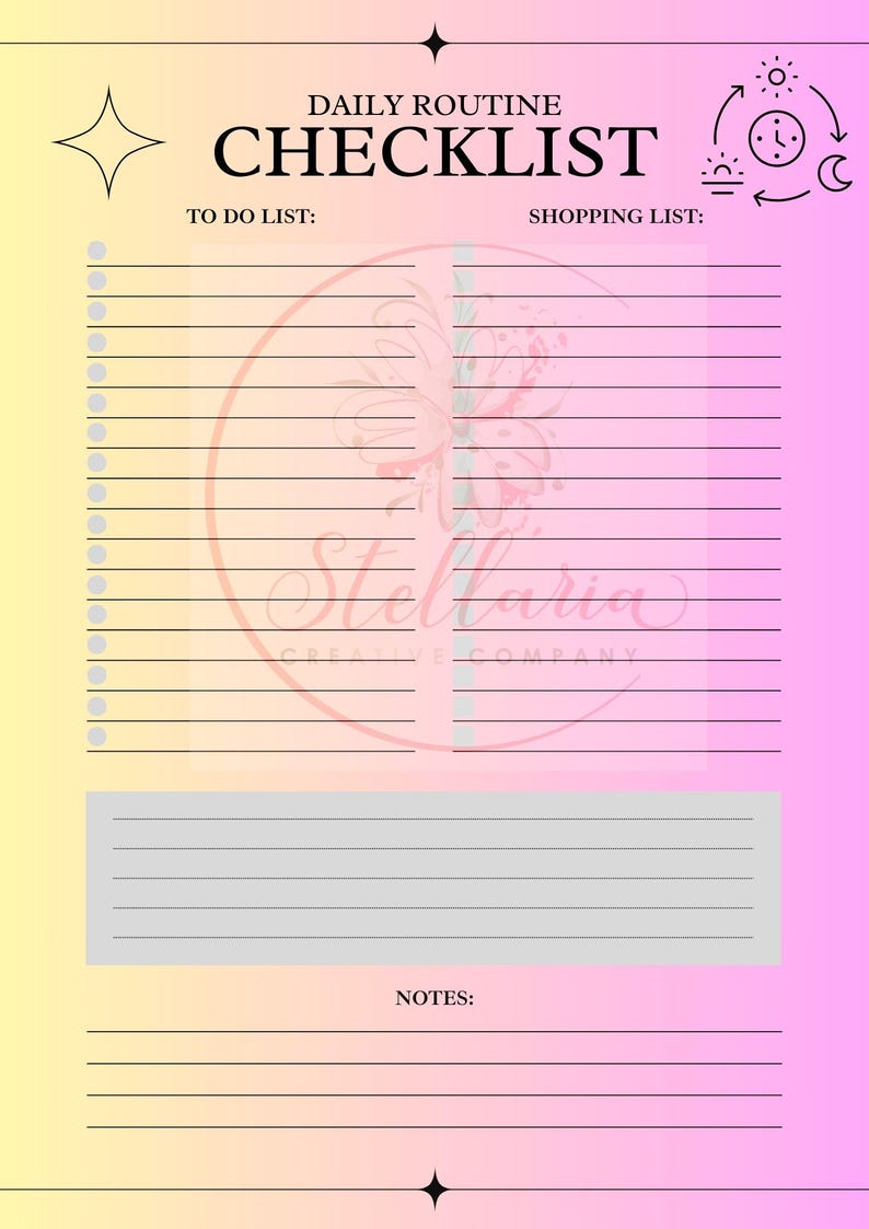 Your Complete Daily Planning System: 2025 Calendar, Daily Routine List ...