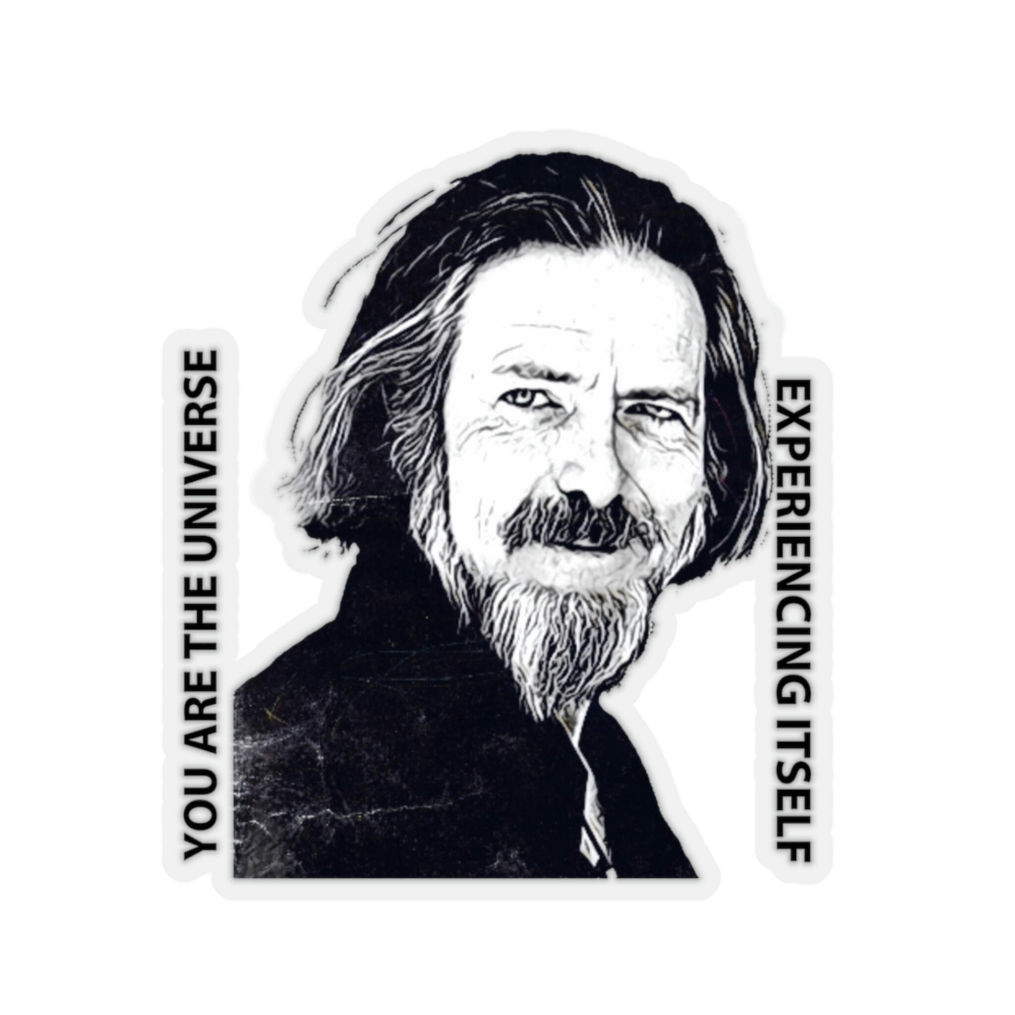 Alan Watts You Are the Universe Sticker, Alan Watts, Enlightenment ...