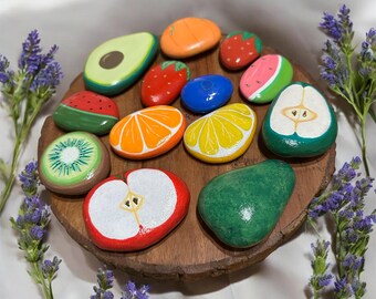 Mud Kitchen Stones - Play Food - Toy Kitchen Food Set - Sensory Stones ...