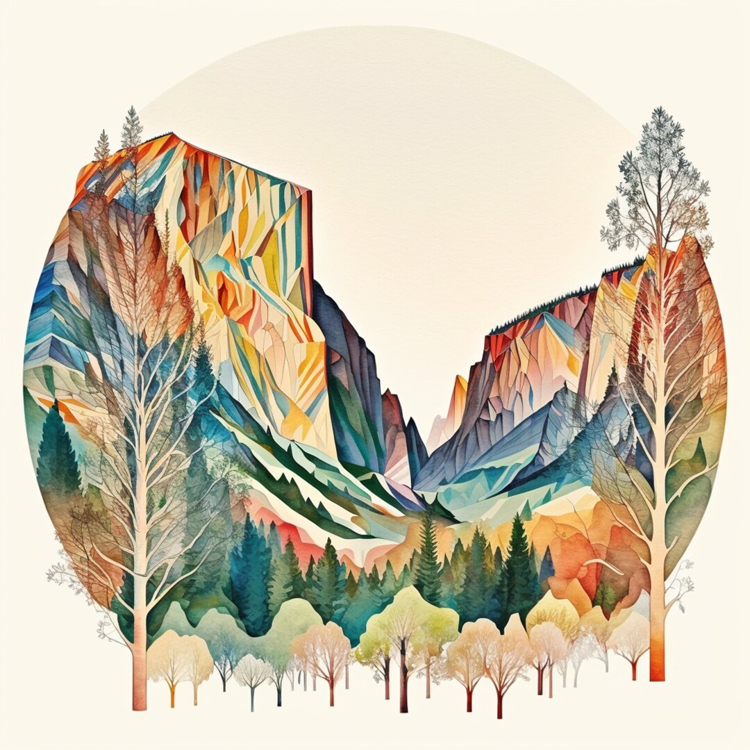 Yosemite Valley/yosemite National Park Digital Print Printable Art High ...