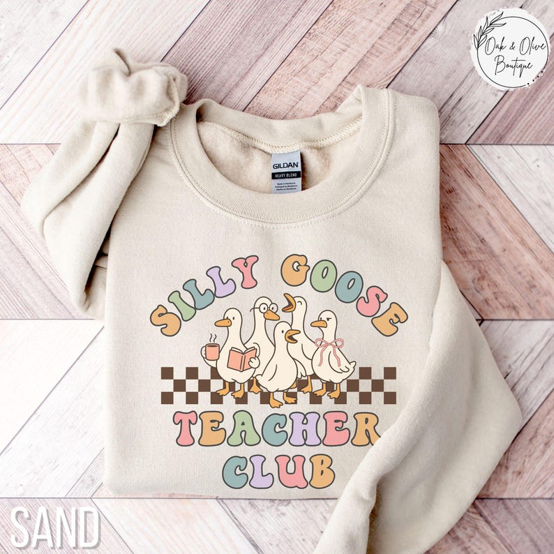 Silly Goose Teacher Shirt, Comfort Colors® Funny Goose Tee, Back to ...