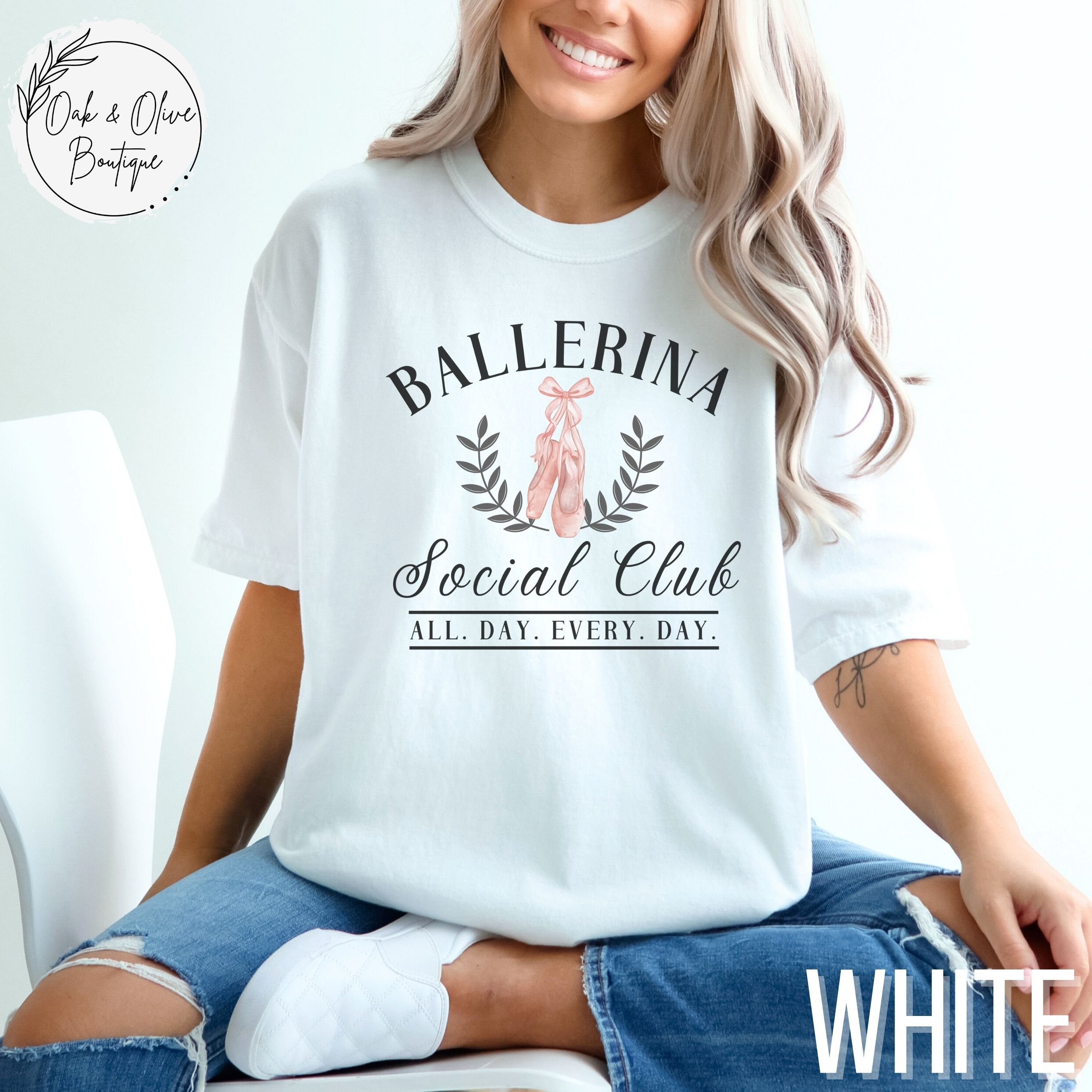 Comfort Colors Ballet Dancer T-shirt, Trendy Ballerina Social Club ...
