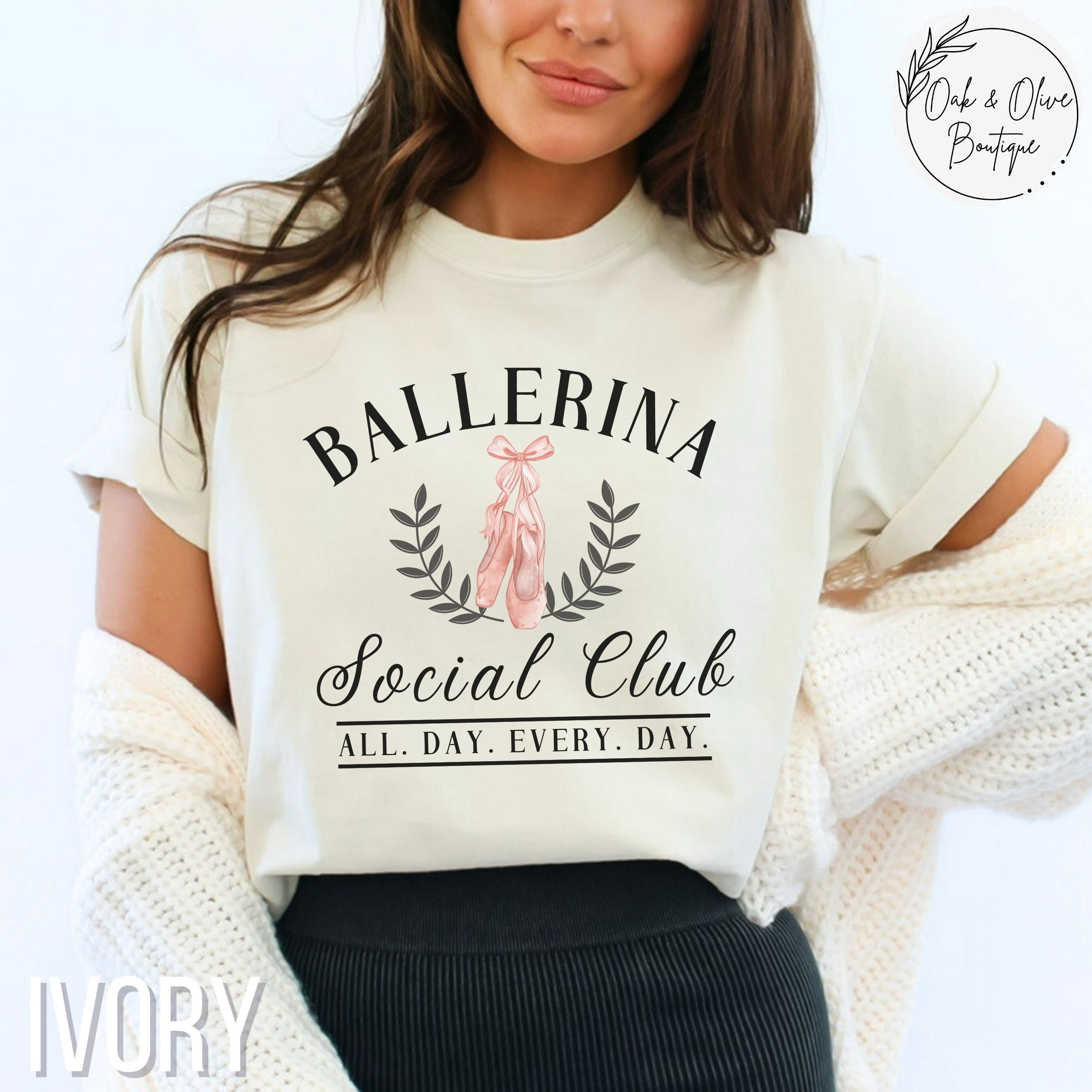 Comfort Colors Ballet Dancer T-shirt, Trendy Ballerina Social Club ...