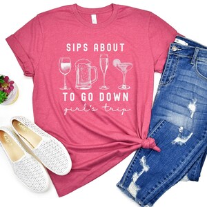 Custom Funny Girls Weekend 2024 Shirt, Girls Wine Trip, Girls Night Out ...
