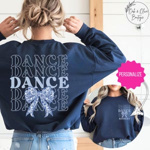 Personalized Dance Bow T-shirt, Custom Coquette Dancer Shirt, Gift for ...