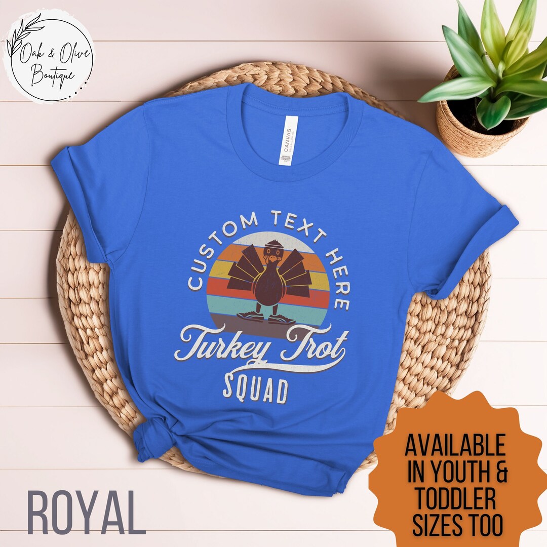 CUSTOM Turkey Trot Squad Unisex Tee, Customize Turkey Trot T-shirt ...
