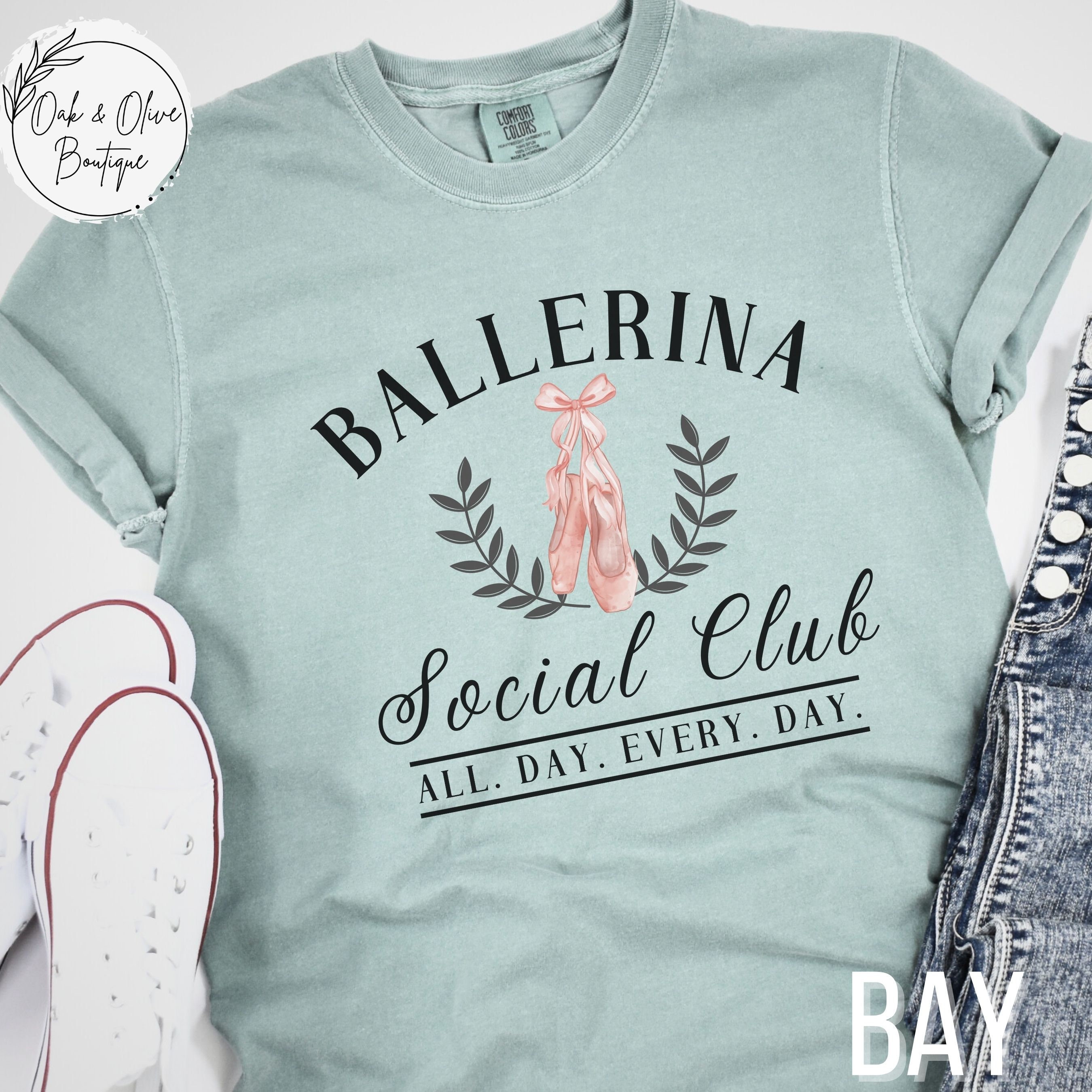 Comfort Colors Ballet Dancer T-shirt, Trendy Ballerina Social Club ...