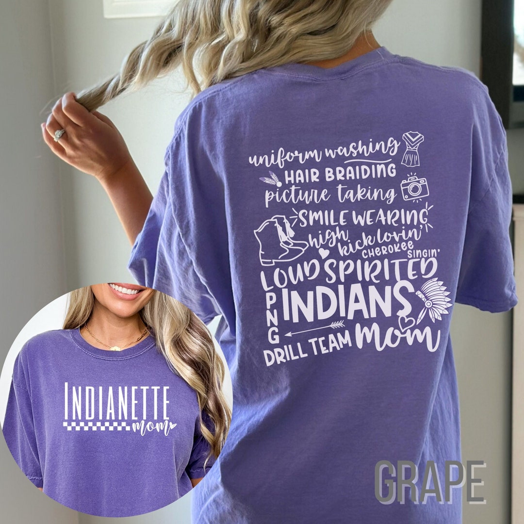Comfort Colors Indianette Mom Shirt, Proud Drill Team Momma Shirt ...