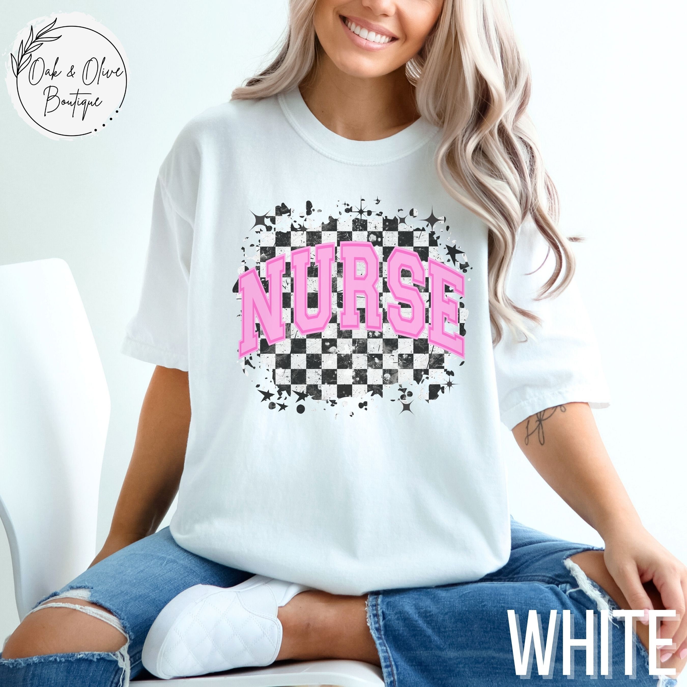 Comfort Colors Retro Nurse Shirt, Nurse Appreciation Gift for School ...