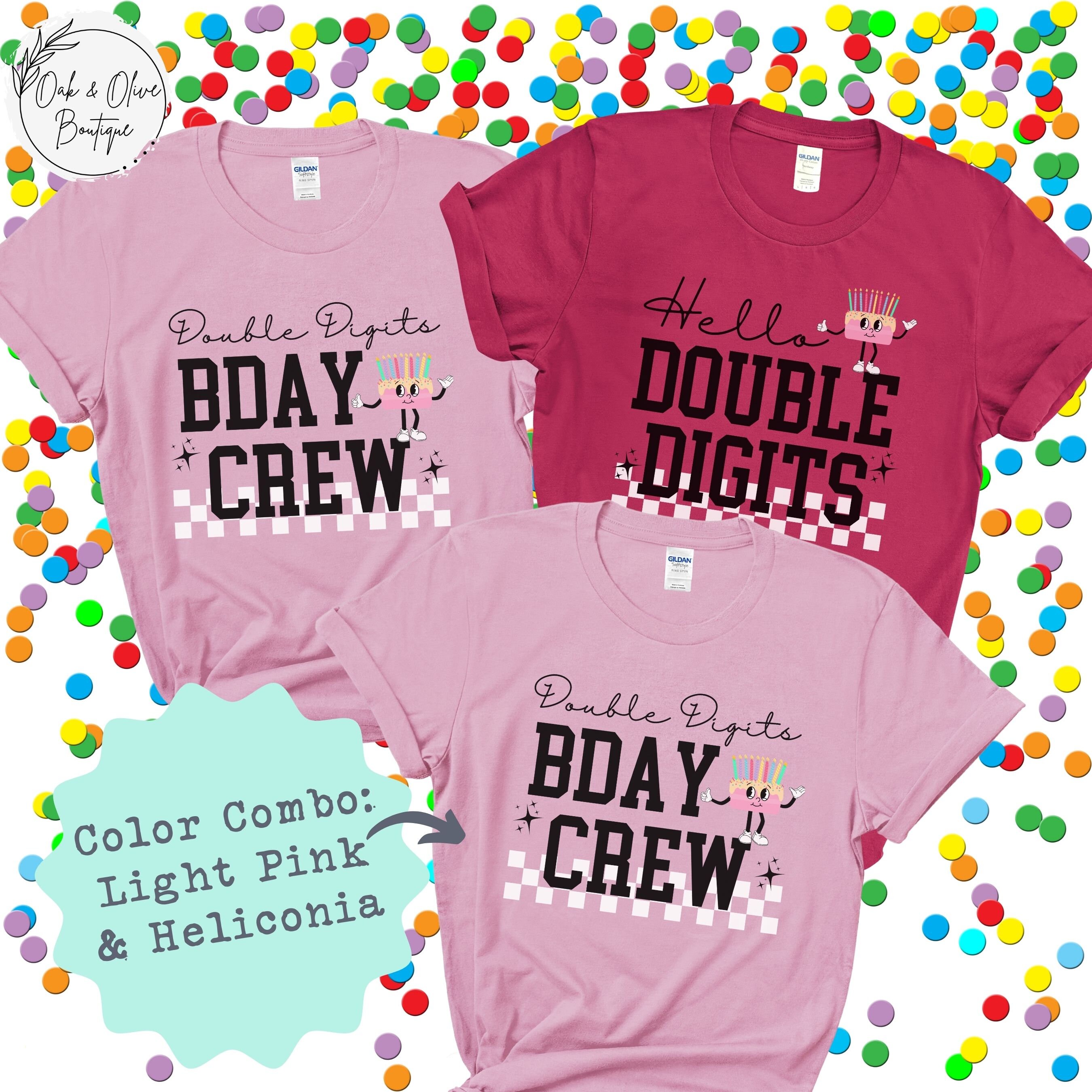 Happy 10th Birthday Shirt, Personalized Retro Hello Double Digits Tee ...