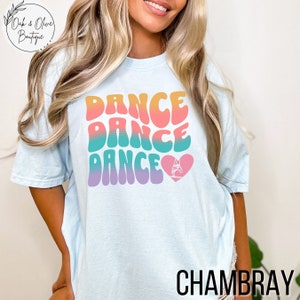 Youth Comfort Colors Dance Dance Dance T-shirt, Trendy Retro Dance ...