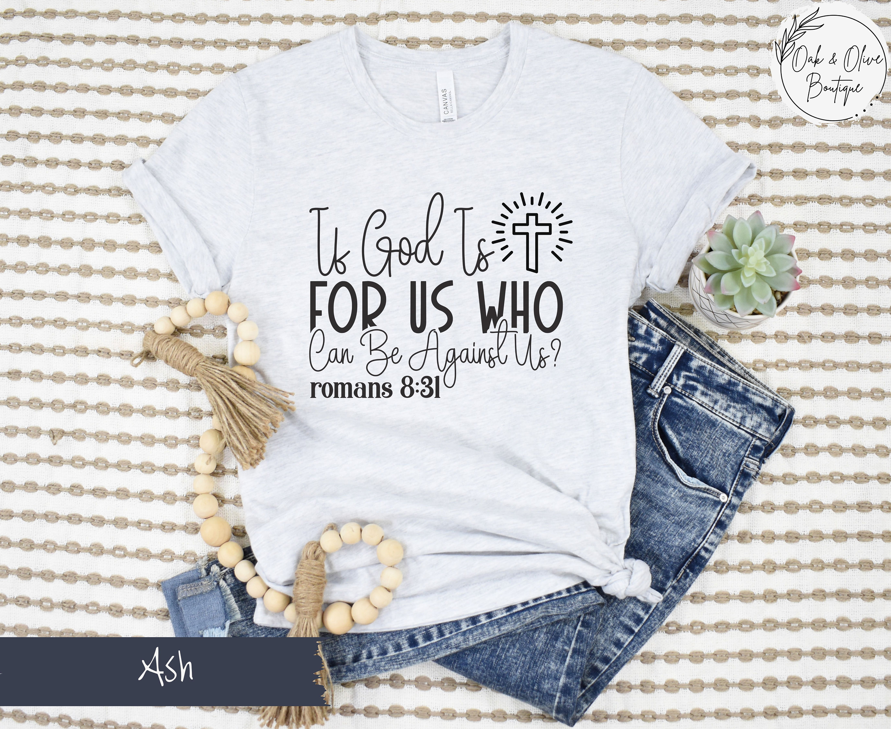 Trendy Christian Shirt, God is for Us T-shirt, Religious Believers Tee ...