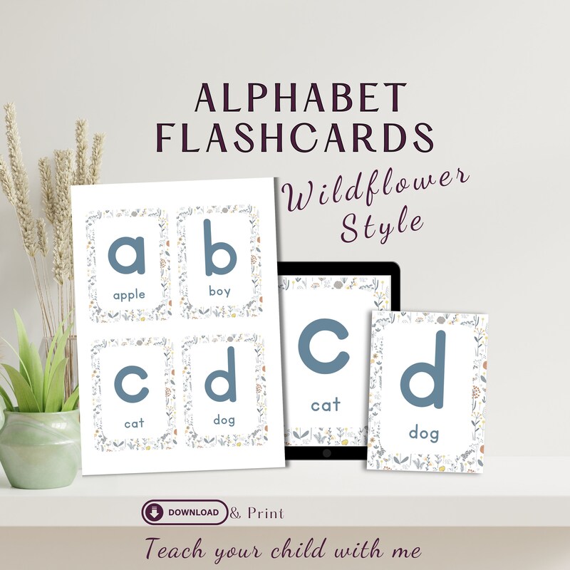 Alphabet Flashcards - Etsy