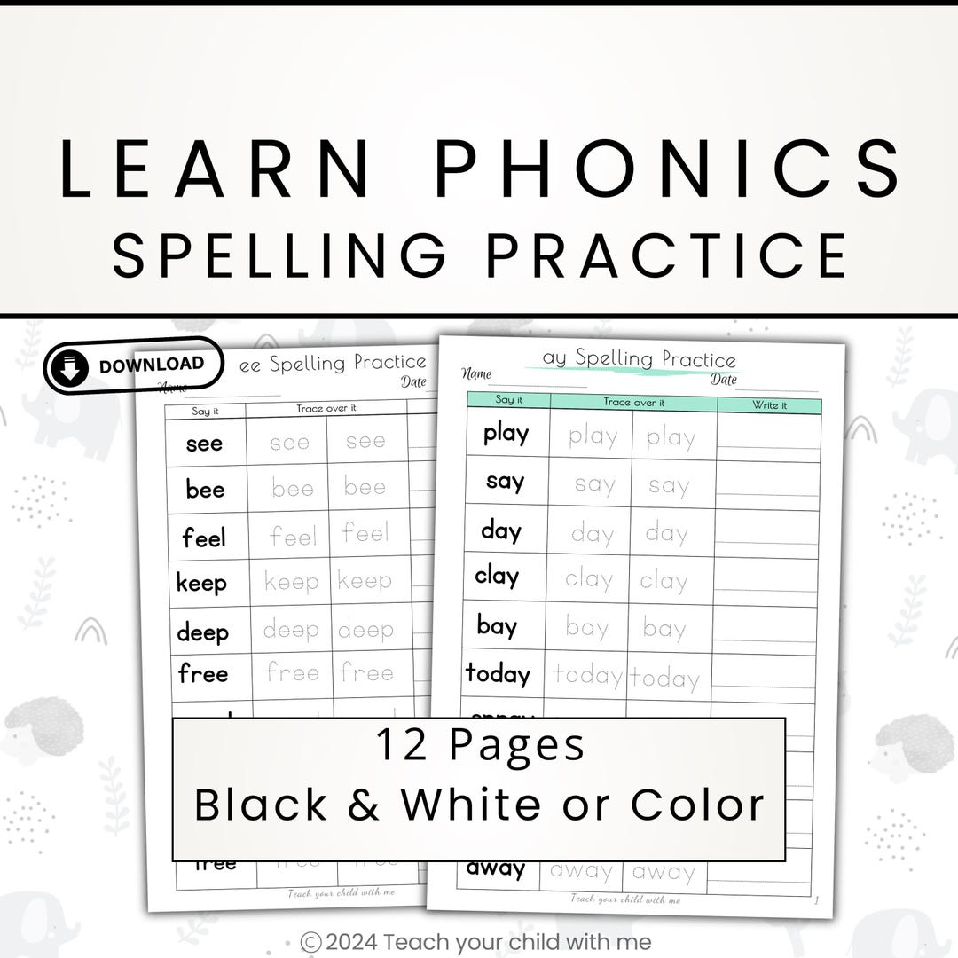 Teach Phonics Phase 2 Spellings, Help Your Child Learn to Spell With ...
