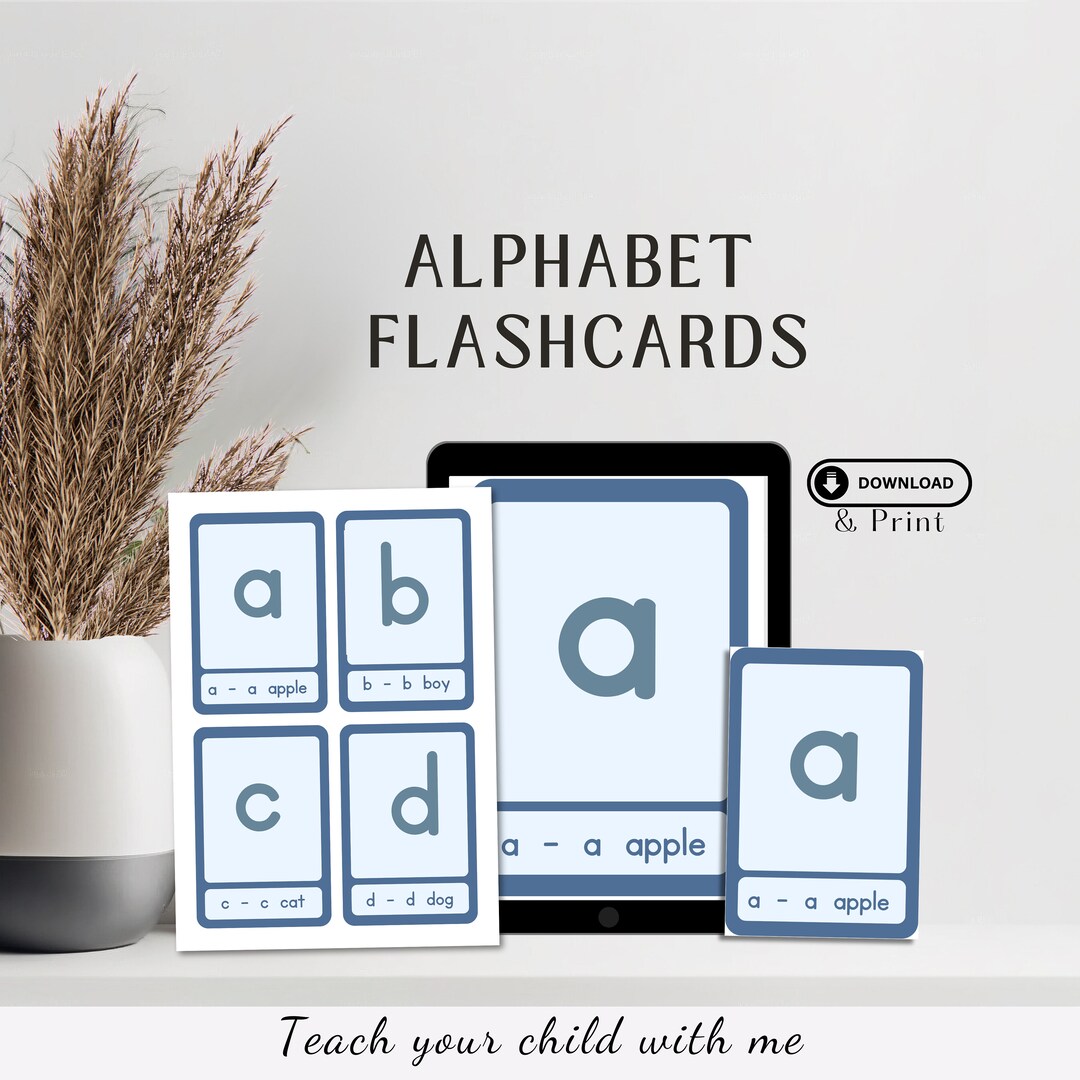 Alphabet Flashcards to Engage Your Child With Learning the First Phonic ...