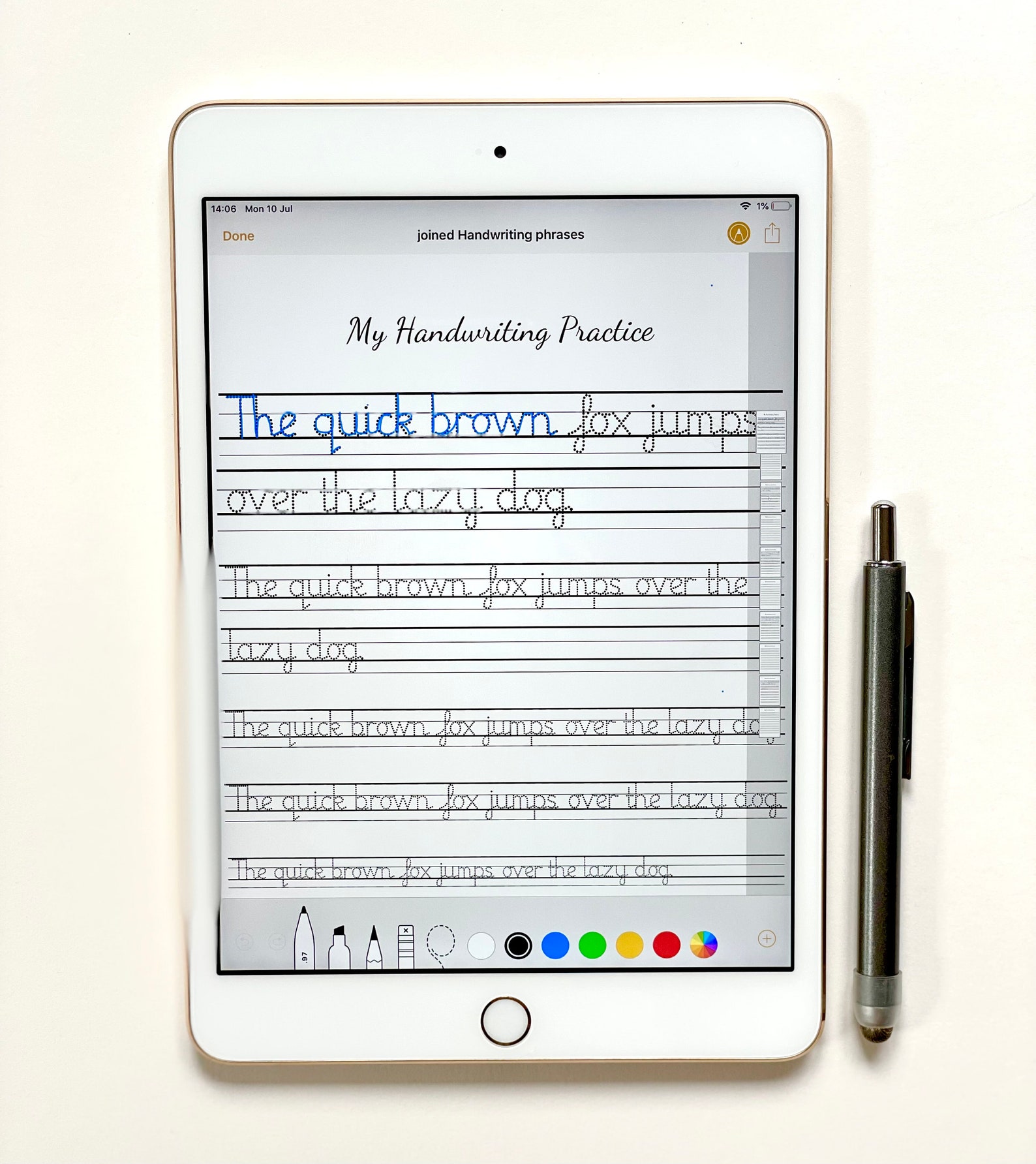 CURSIVE HANDWRITING PRACTICE, Learn Joined up Writing and Improve Fine ...