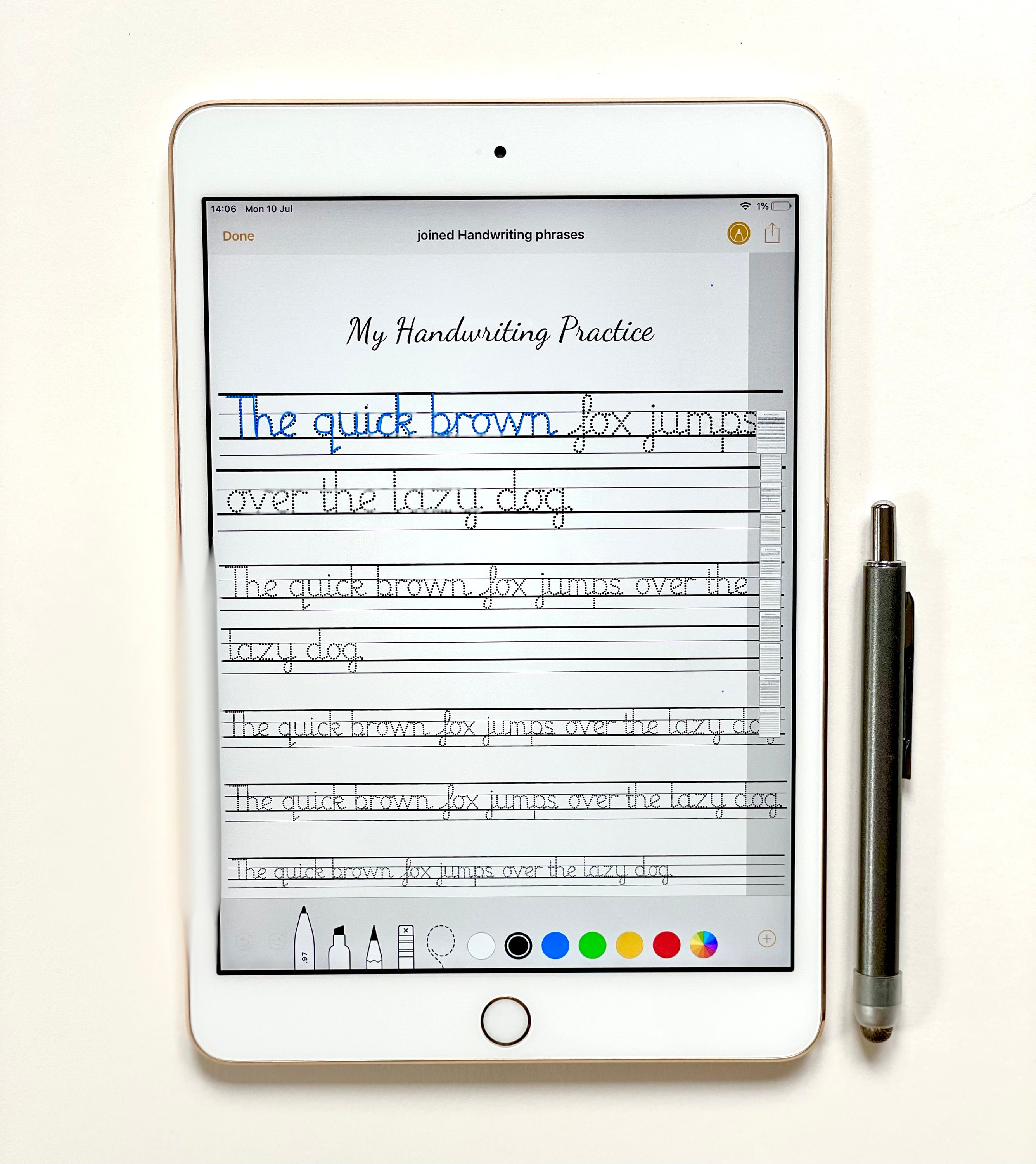 CURSIVE HANDWRITING PRACTICE, Learn Joined up Writing and Improve Fine ...