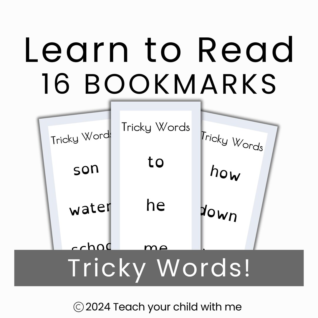 Help Your Child Learn to Read! High Frequency, Tricky Sight Words to ...