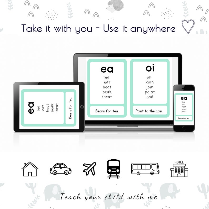 PHONICS PHASE 3 FLASHCARDS, Boost Confidence in Reading, Learn Sounds ...