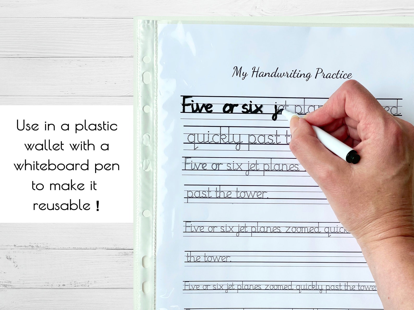 CURSIVE HANDWRITING PRACTICE, Learn Joined up Writing and Improve Fine ...