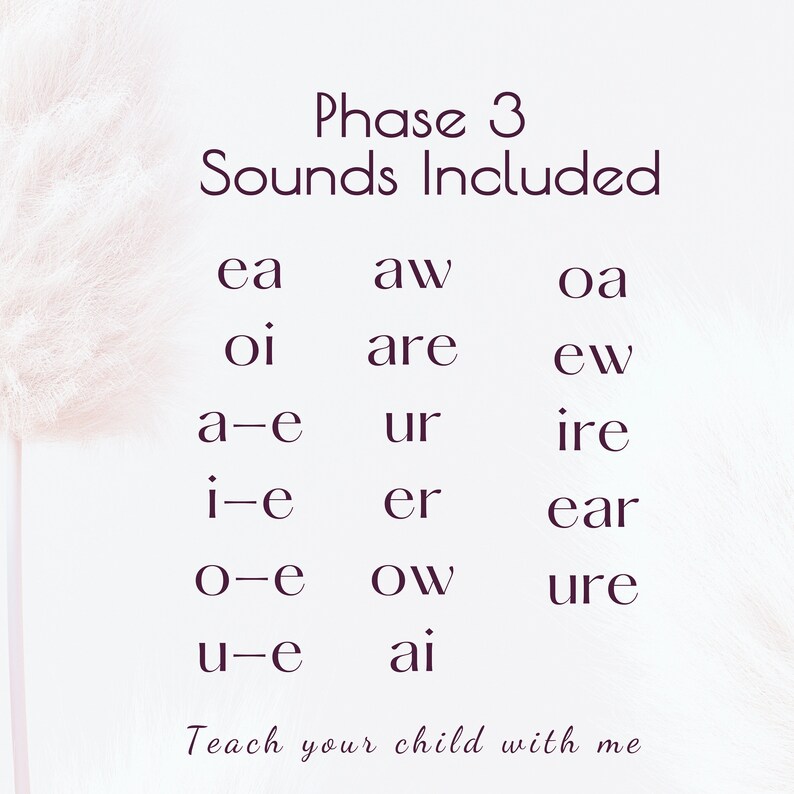 Phonics Phase 3 Flashcards Help Your Child Learn to Read by Practising ...