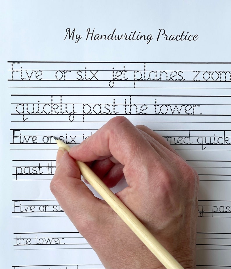 CURSIVE HANDWRITING PRACTICE, Learn Joined up Writing and Improve Fine ...