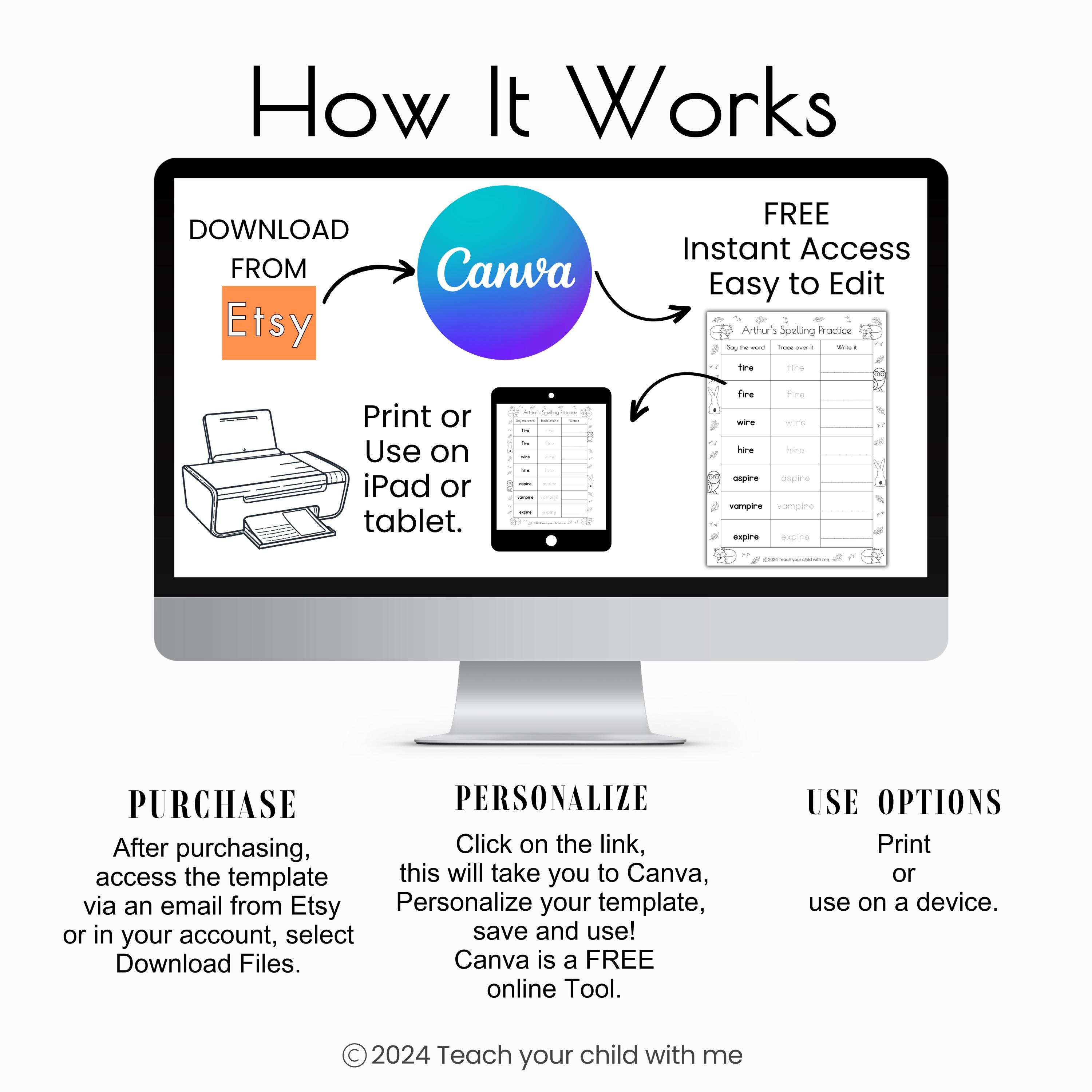 Editable Spelling Practice Worksheets, Help Your Child With Dyslexia ...
