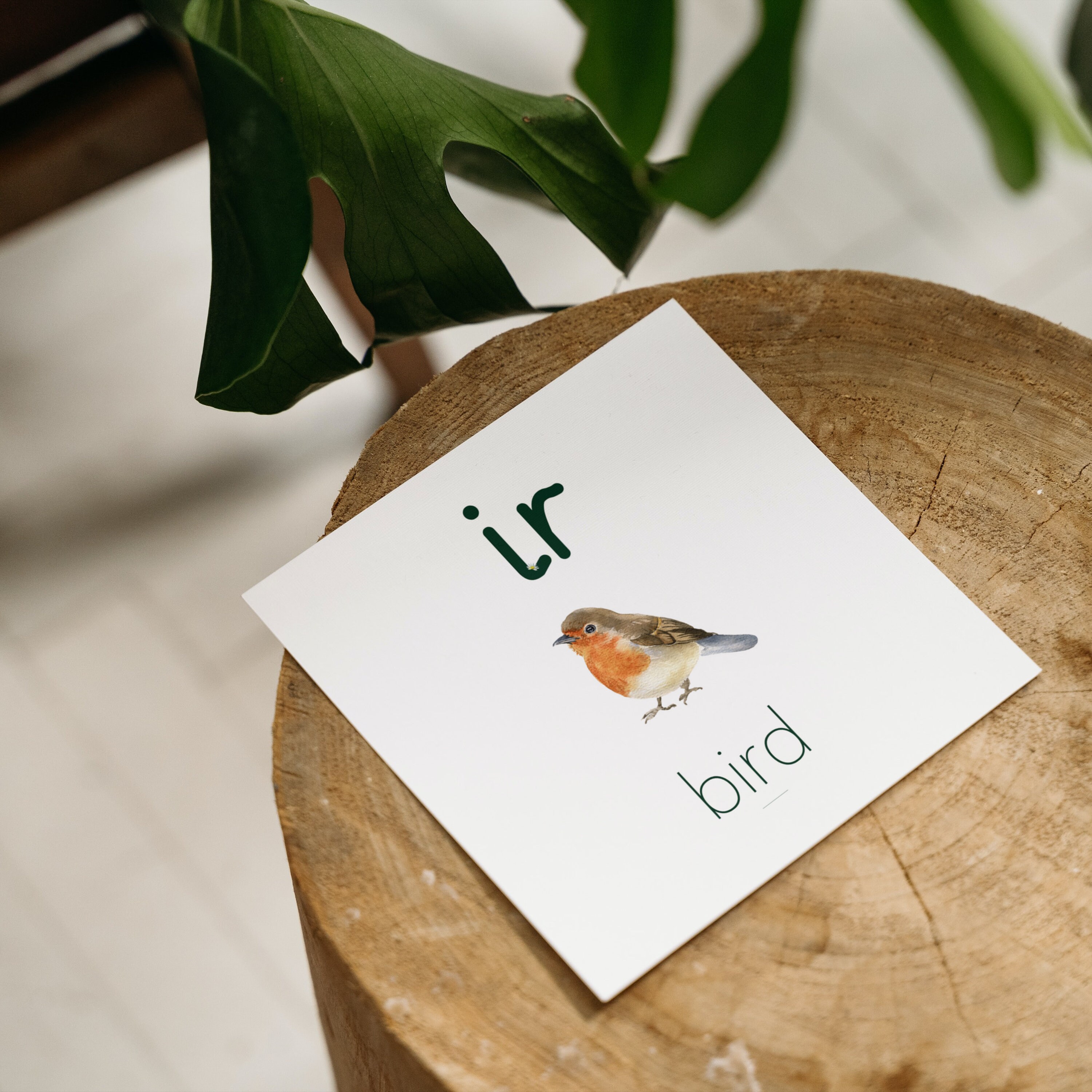PHONICS PHASE 2 FLASHCARDS, Watercolor, Nature Design, Perfect for ...